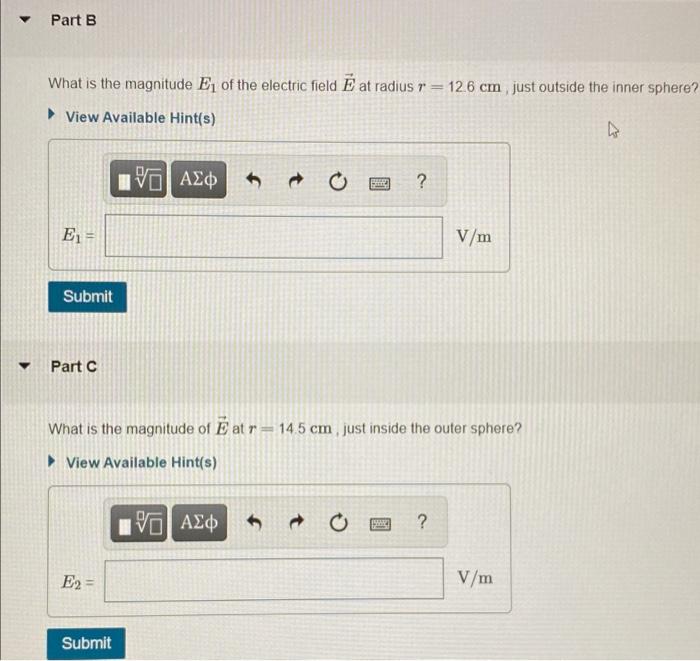 Solved A spherical capacitor is formed from two concentric | Chegg.com