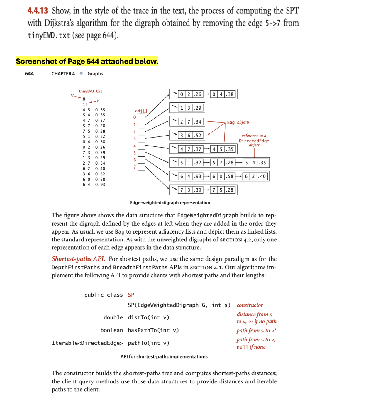 Solved 4.4.13 ﻿Show, in the style of the trace in the text, | Chegg.com