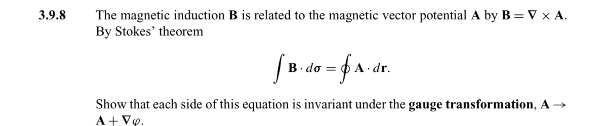 Solved 3.9.8 ﻿The magnetic induction B ﻿is related to the | Chegg.com