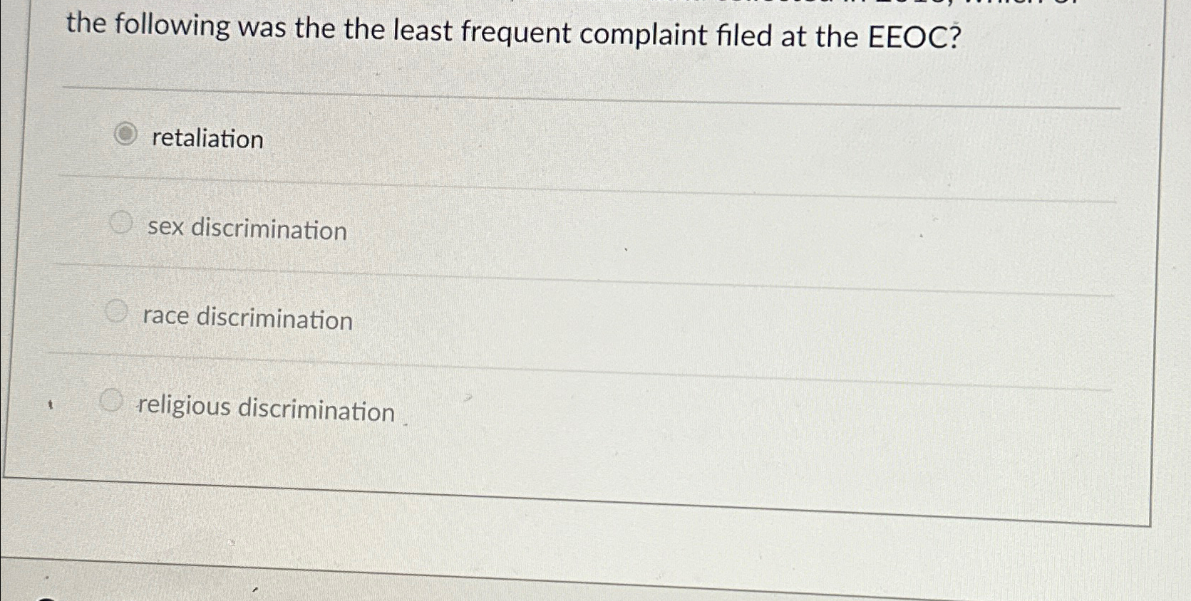 Solved the following was the the least frequent complaint | Chegg.com