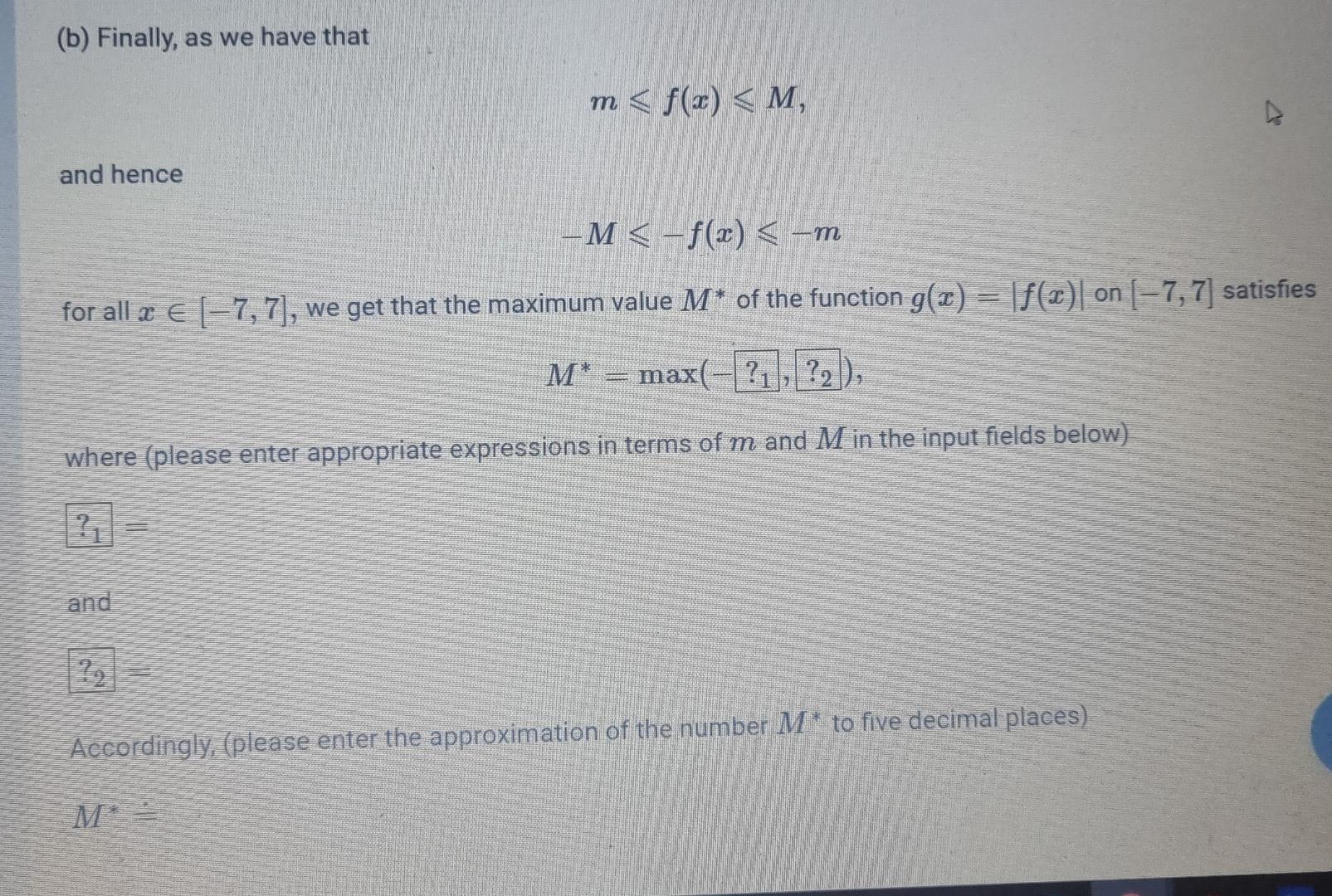 Solved (Min-Max Values of Differentiable Functions). | Chegg.com