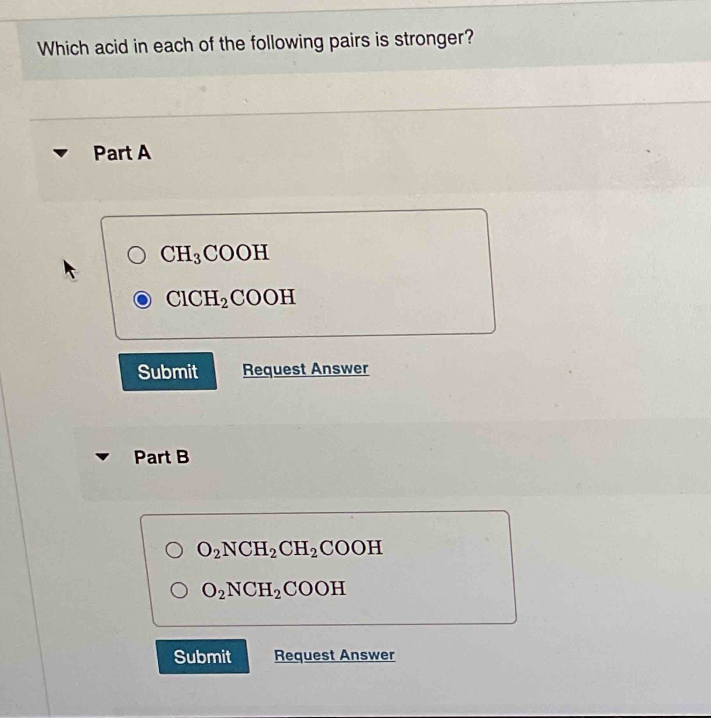 Solved Which acid in ﻿each of ﻿the following pairs is | Chegg.com