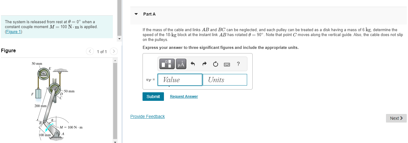 Solved The system is released from rest at \theta = 0∘ ﻿when | Chegg.com