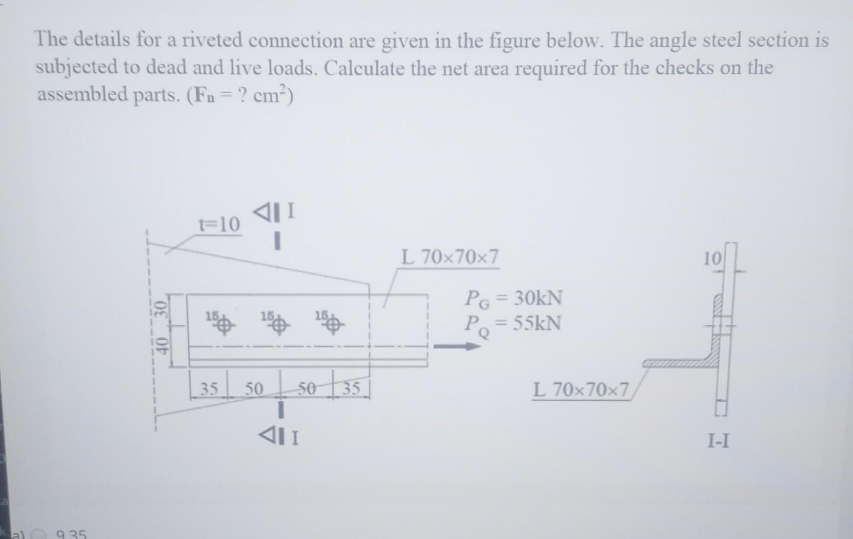 Solved The details for a riveted connection are given in the | Chegg.com