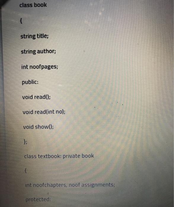 Solved 1) Name the members, which can be accessed by an | Chegg.com