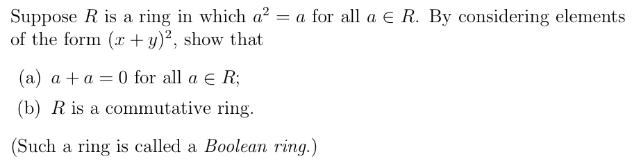Solved Ring theory. Please can someone help with both parts | Chegg.com