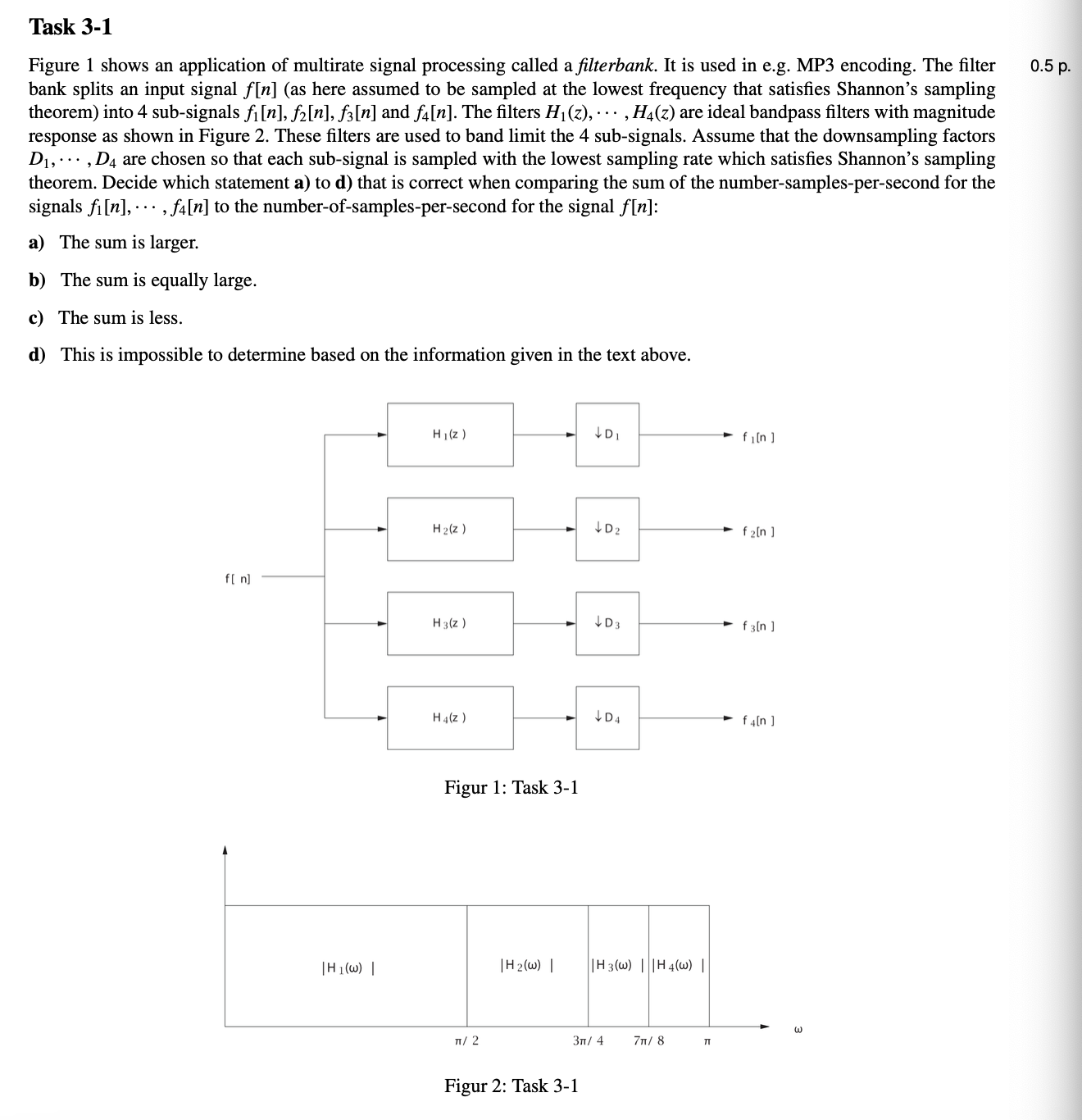 Solved by an EXPERT Task 3-1Figure 1 ﻿shows an ﻿application of ﻿multirate | Chegg.com