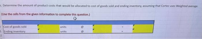 Solved b1. Determine the amount of product costs that would | Chegg.com