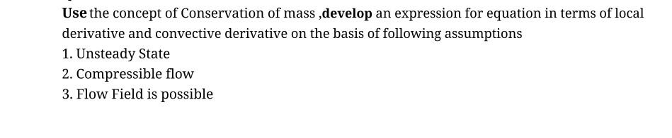 Solved 1 unsteady flow ,2 compressible flow and 3 flow | Chegg.com