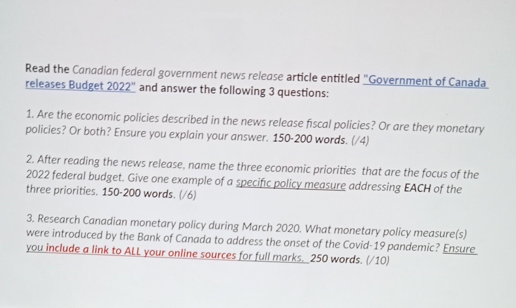 Canadian Federal Government