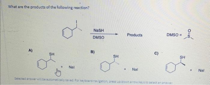Solved What are the products of the following reaction? | Chegg.com