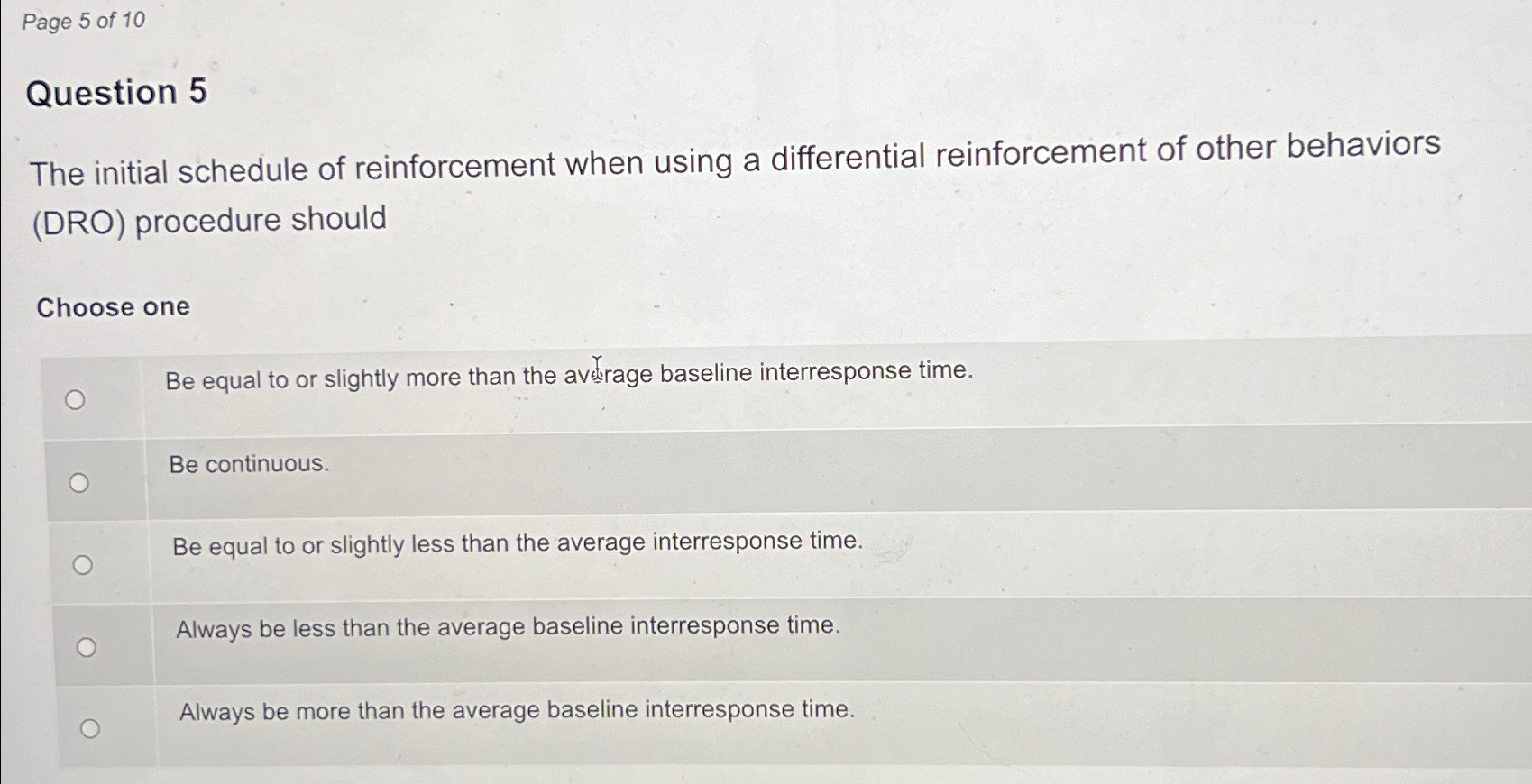 Solved Page 5 ﻿of 10Question 5The initial schedule of | Chegg.com