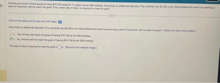 Solved Cick on the table icon to view the FVif table: | Chegg.com