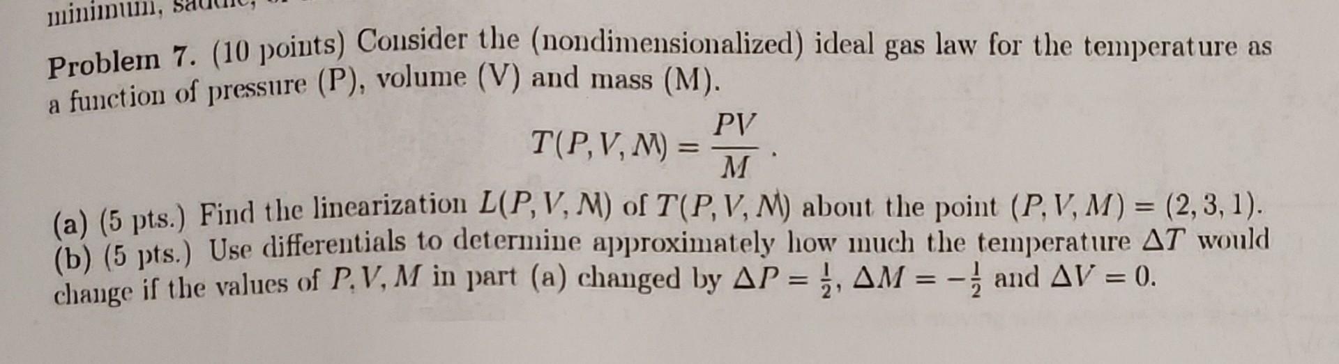 Solved Problem 7. (10 points) Consider the | Chegg.com