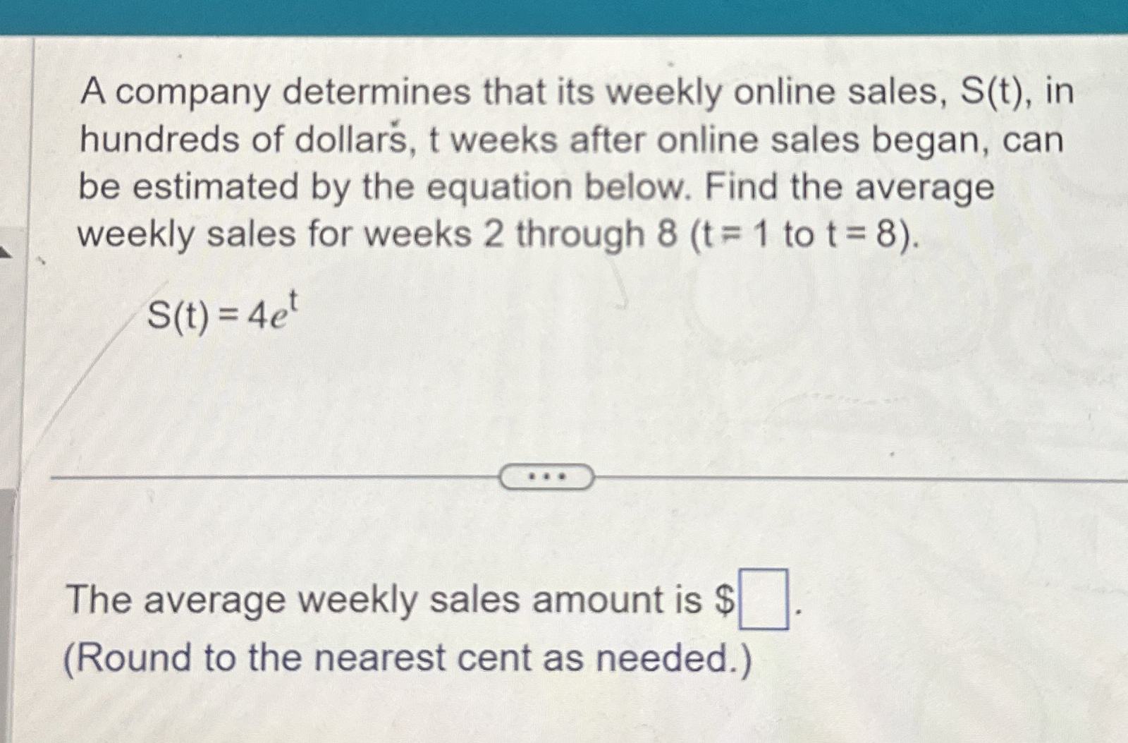 Solved A company determines that its weekly online sales, | Chegg.com