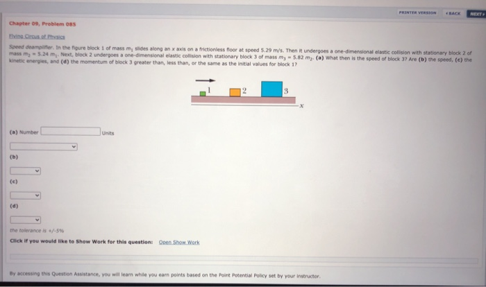 Solved PRINTER VERSION BACK Chapter 09. Problem Oss Speed | Chegg.com