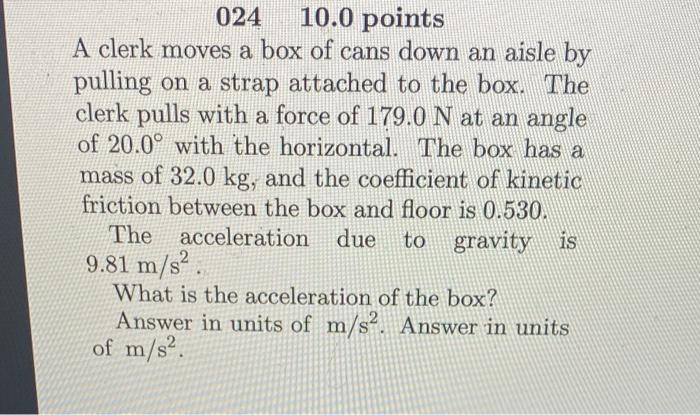 Solved 02110.0 points Two blocks are arranged at the ends of | Chegg.com