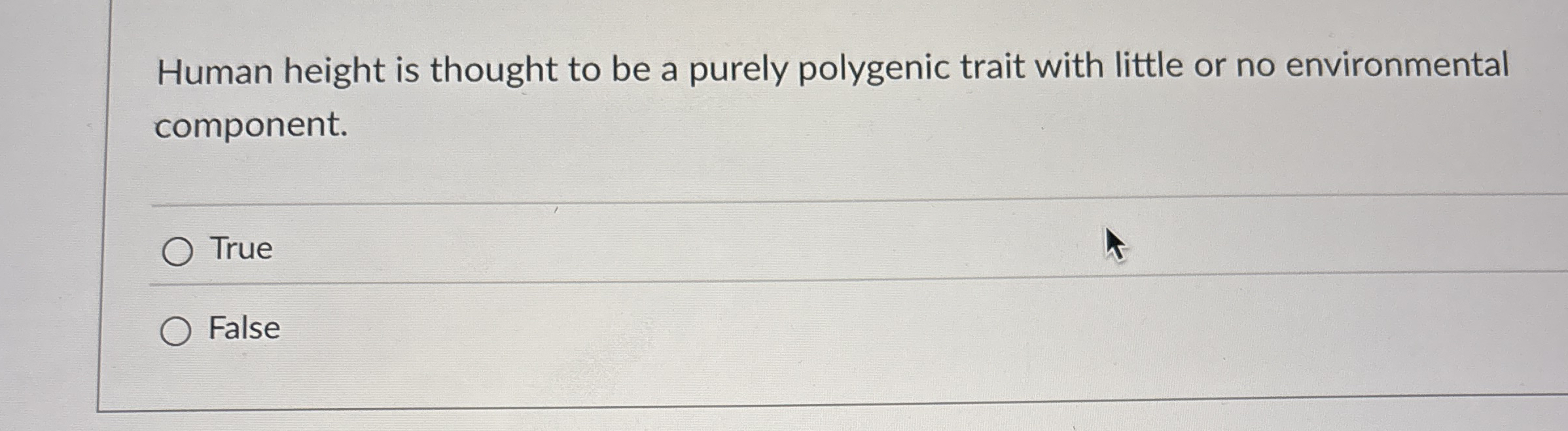 Solved Human Height Is Thought To Be A Purely Polygenic