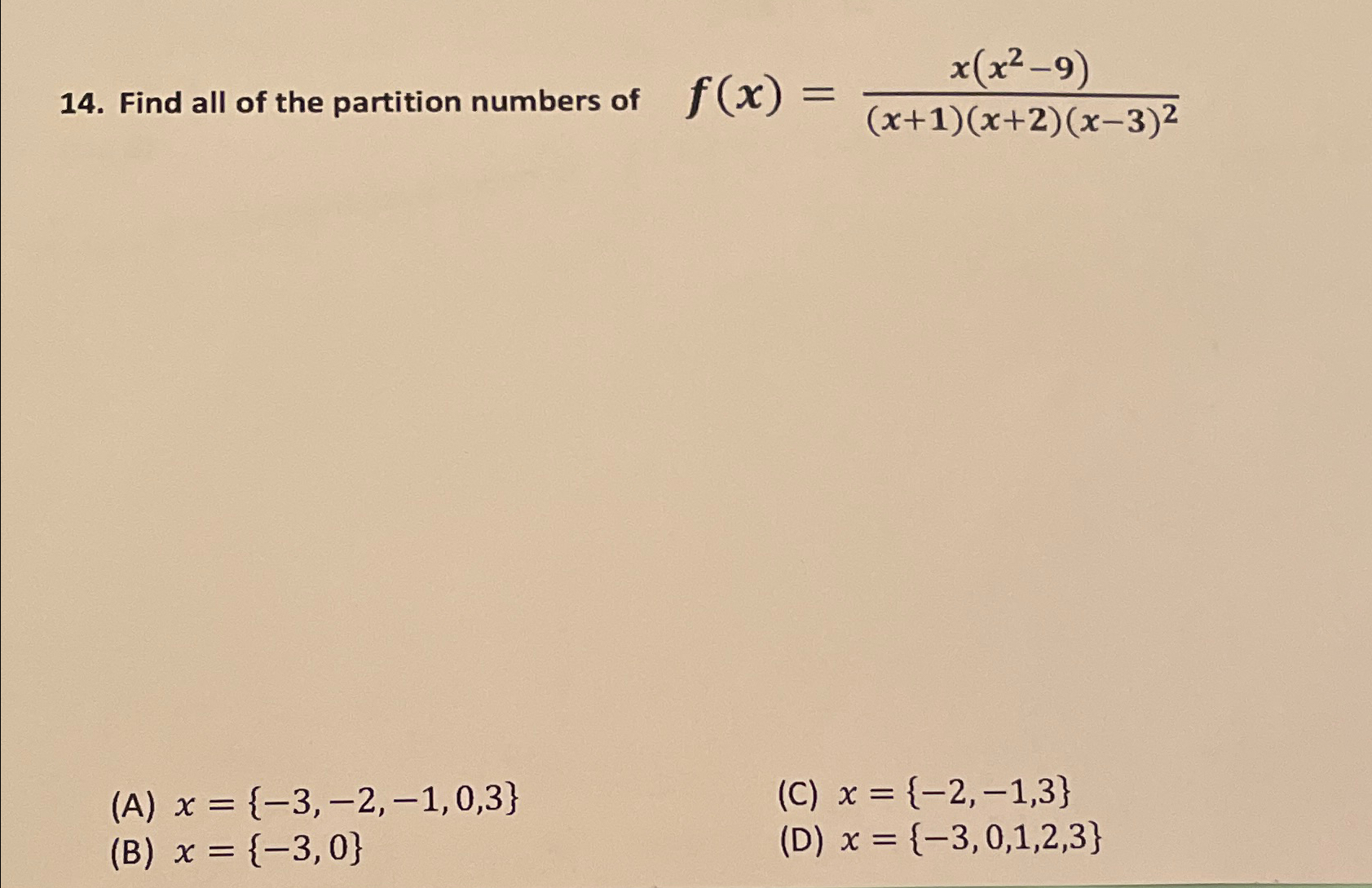 Solved Find all of the partition numbers of | Chegg.com