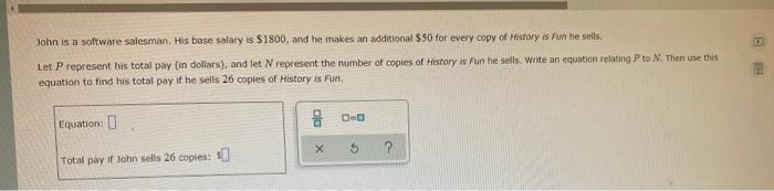Solved John is a software salesman. His base salary is | Chegg.com