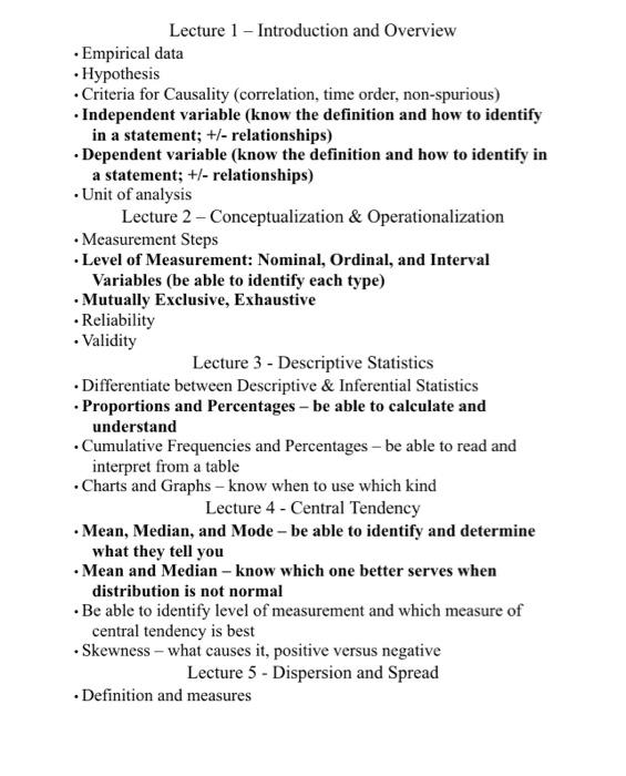 Solved Lecture 1 - Introduction and Overview - Empirical | Chegg.com