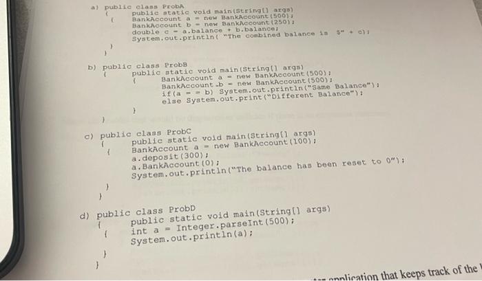 Solved considrr the following peice of code. identify all if | Chegg.com