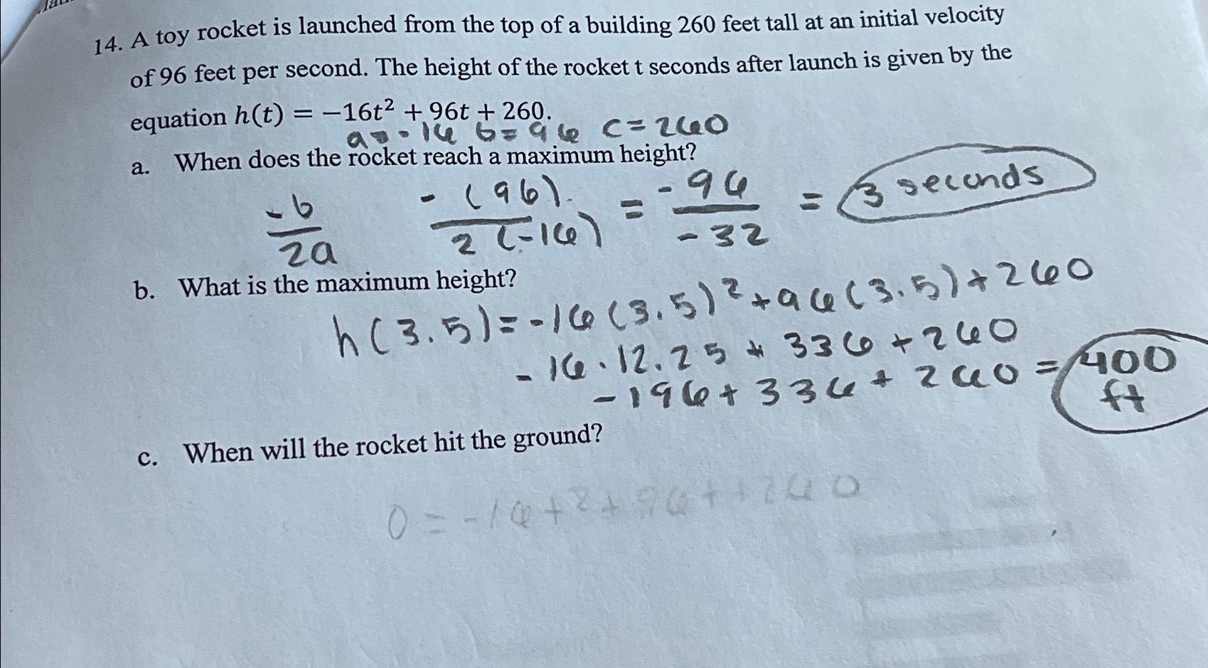 Solved Solve c please and show work | Chegg.com