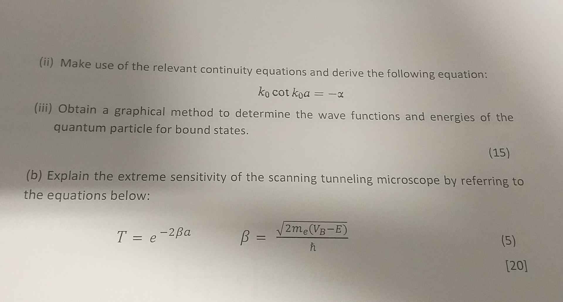 (ii) Make use of the relevant continuity equations | Chegg.com