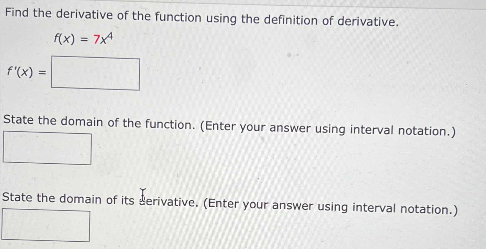 Solved Find the derivative of the function using the | Chegg.com