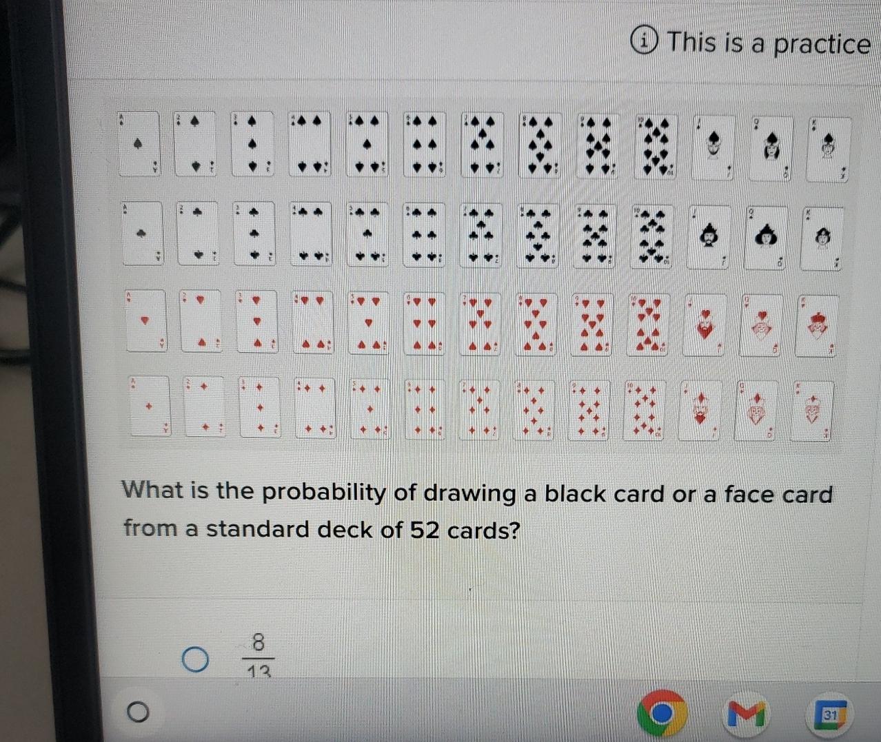 Solved (i) ﻿This is a practiceWhat is the probability of | Chegg.com