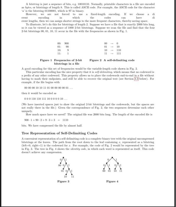 Solved A bitstring bs just a sequence of bits, e.g. | Chegg.com