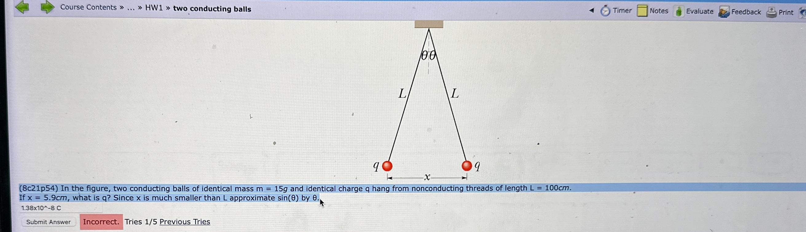 Solved Course Contents » ... » ﻿HW 1≫ ﻿two conducting | Chegg.com