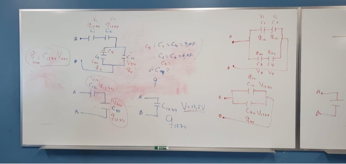 Solved G C THH G C AHA (s: C,=C4 = 3uF (=C₂ = 6AF Von L HIHH | Chegg.com