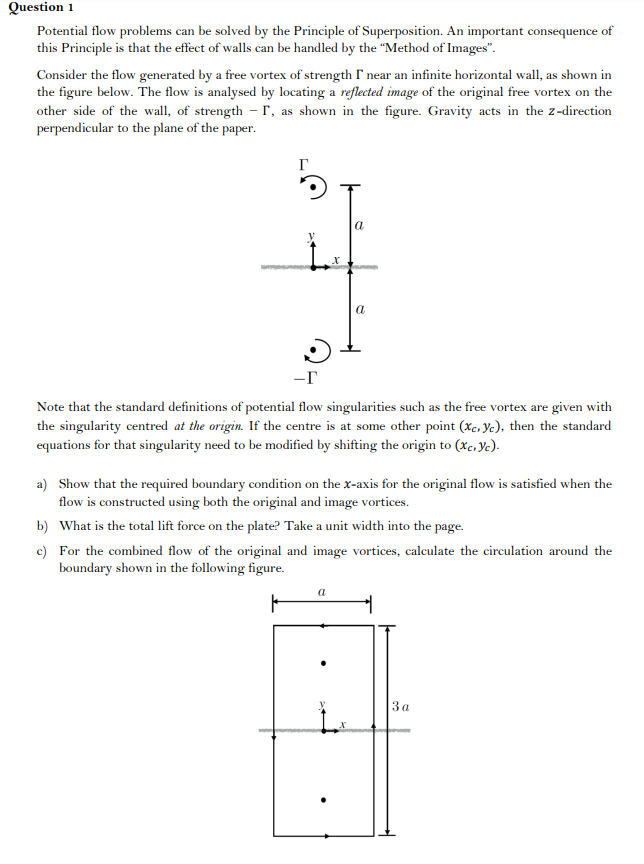 Solved Question 1Potential flow problems can be solved by | Chegg.com