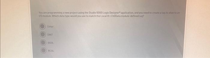 Solved You are grogramming a new profect using the Studio | Chegg.com