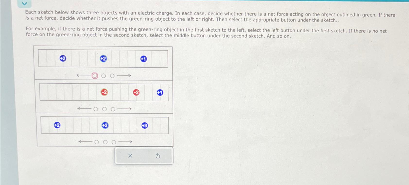 Solved Each sketch below shows three objects with an | Chegg.com