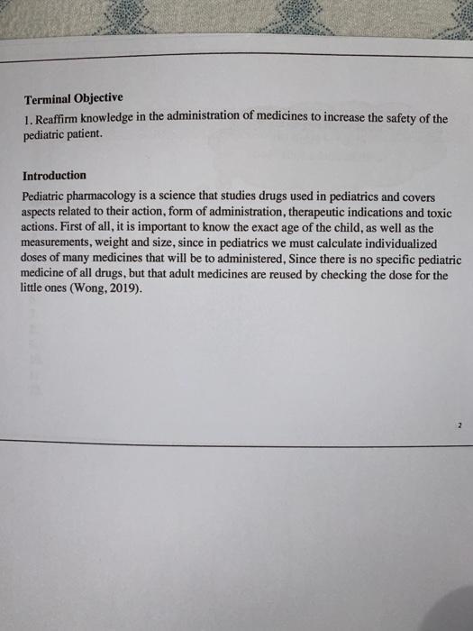 Solved Terminal Objective 1. Reaffirm knowledge in the | Chegg.com