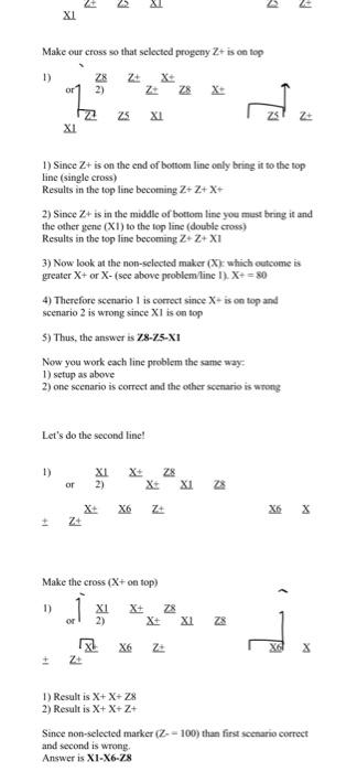 2)Below is a three factor cross for genes A, B, C | Chegg.com