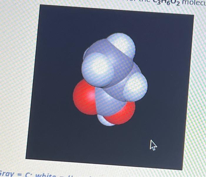 Solved Think about the Lewis structure for the C3H6O2 | Chegg.com