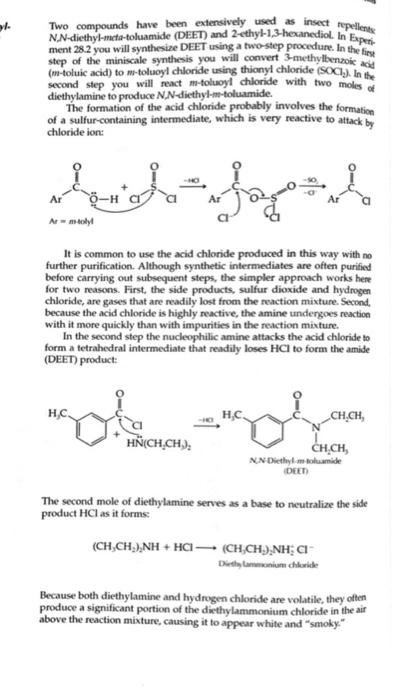Solved ОН 1) SOCI 2) Et2NH / Et, 3) H0 workup CHE сн. 1) | Chegg.com