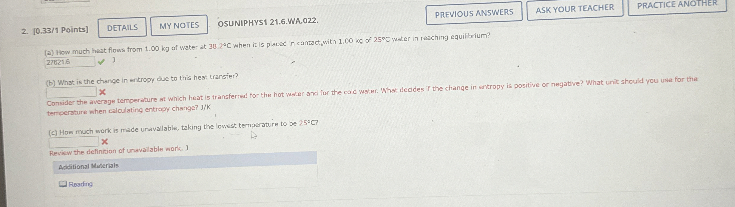 Solved Points] ﻿OSUNIPHYS1 21.6.WA.022. (a) ﻿How much | Chegg.com