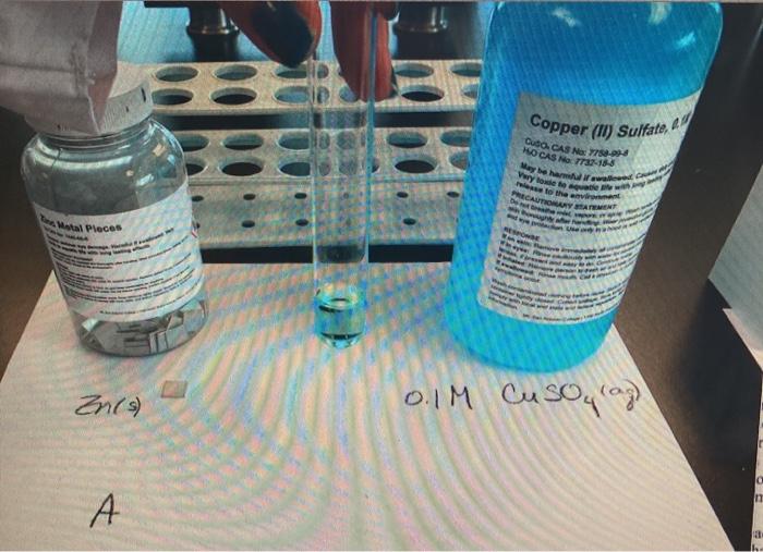 Solved CHEMICALS AND MATERIALS Zn, Cu metals Solid Na2CO3 | Chegg.com
