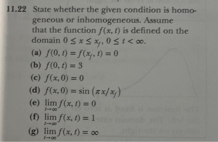 Solved 22 State whether the given condition is homogeneous | Chegg.com Solved 22 State whether the given condition is homogeneous | Chegg.com