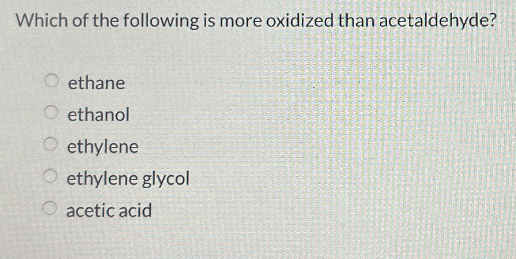 Solved Which of the following is more oxidized than | Chegg.com