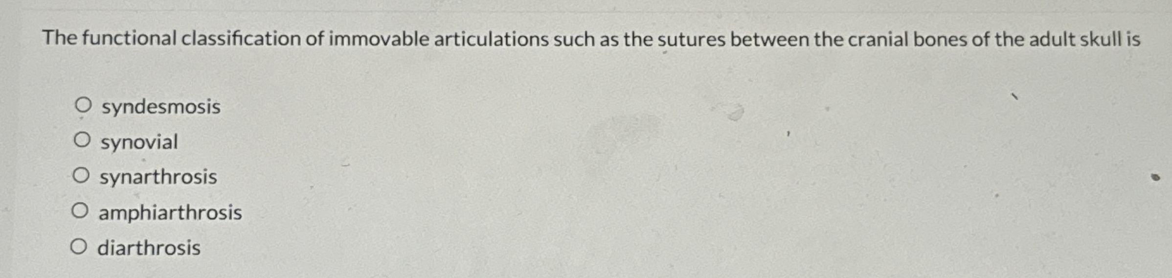 Solved The functional classification of immovable | Chegg.com