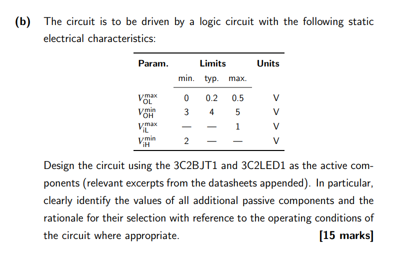 Solved A bipolar transistor buffer circuit is required which | Chegg.com