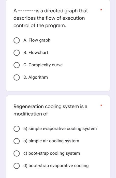 Solved A --------is a directed graph that describes the flow | Chegg.com
