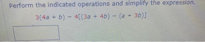 Solved Perform the indicated operations and simplify the | Chegg.com