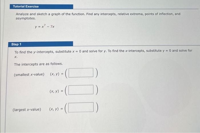 Analyze and sketch a graph of the function. Find any | Chegg.com
