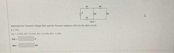 Solved Given the circuit in Figure 8-3. Calculate VTH and | Chegg.com